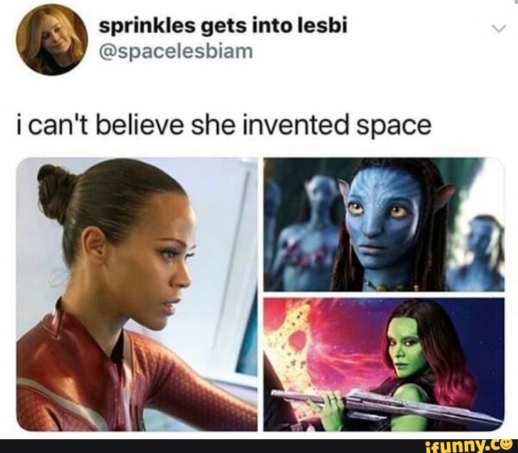 I can't believe she invented space - iFunny