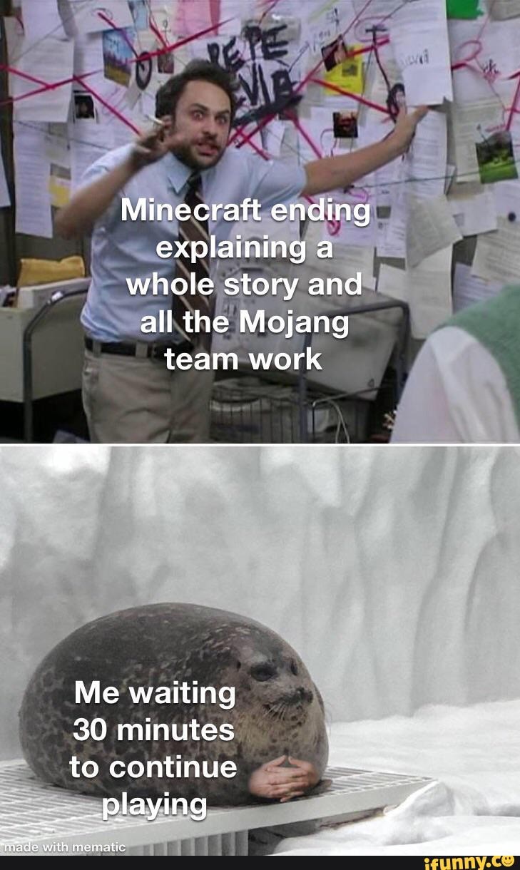 Minecraft ending explaining a whole story and all the Mojang team work ...