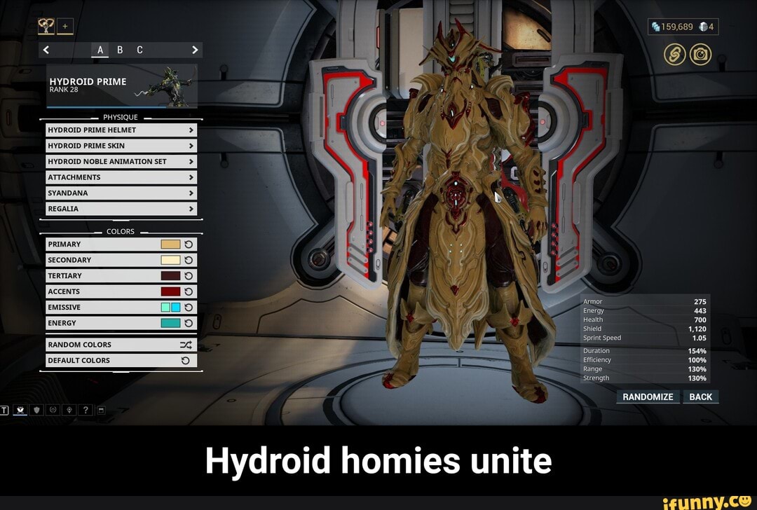 Hydroid Prime Set – Warframe Hydroid 設計図 – WLGSND
