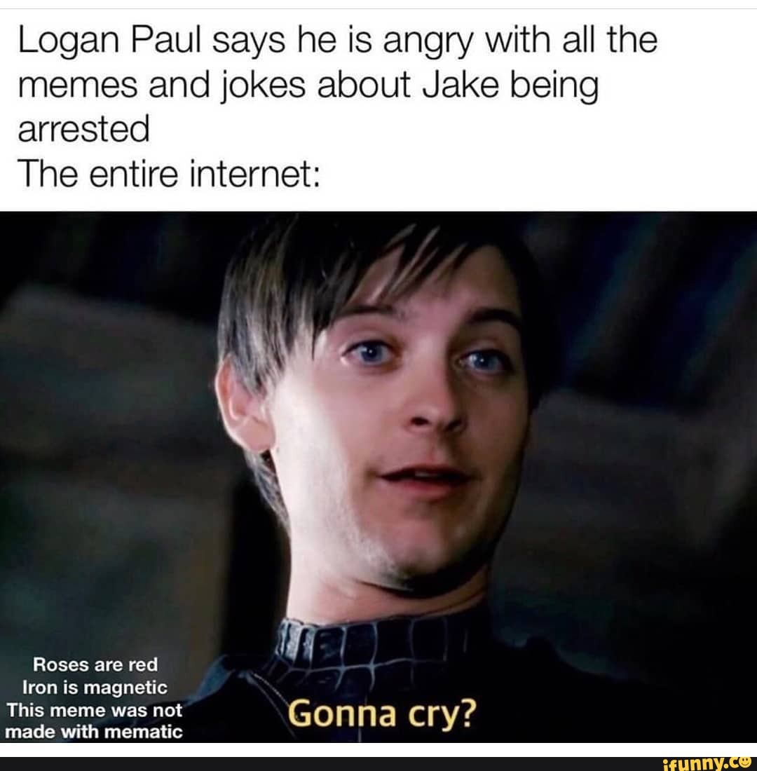 Logan Paul says he is angry with all the memes and jokes about Jake ...