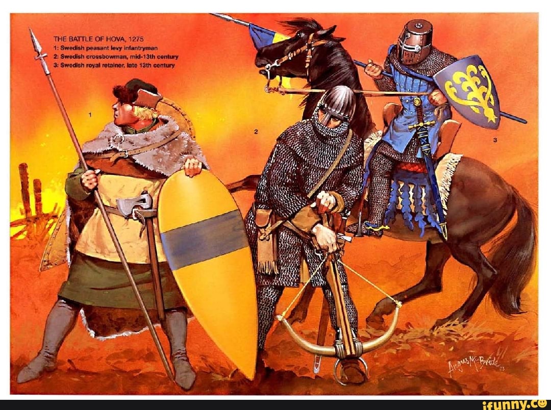 THE BATTLE OF HOVA, 1275 4: Swedish peasant levy infantryman Swedish ...