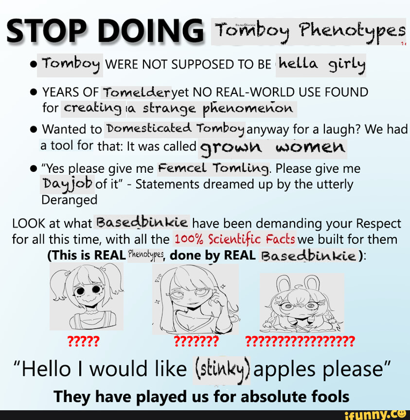 Tomboy phenotypes rule - STOP DOING Tomboy Phenotypes Tomboy WERE NOT ...