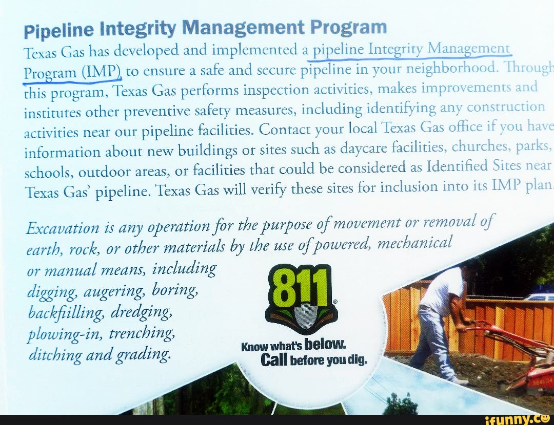 Pipeline Integrity Management Program Texas Gas has developed and ...