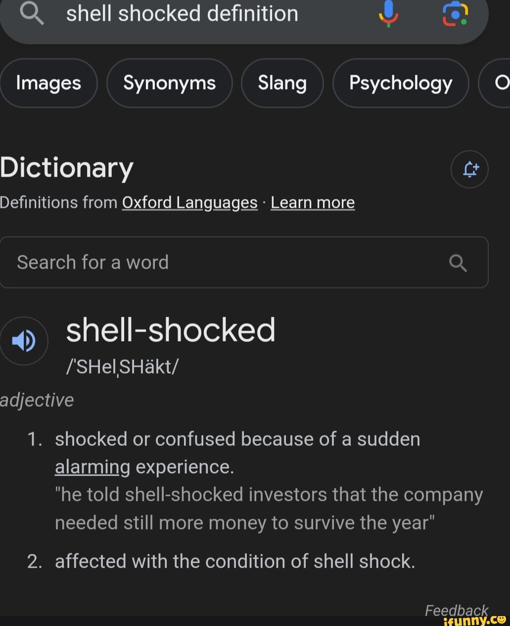 Shell Shocked Definition Images Synonyms Slang Psychology Dictionary Shell Shocked Definition Images Synonyms Slang Psychology Dictionary