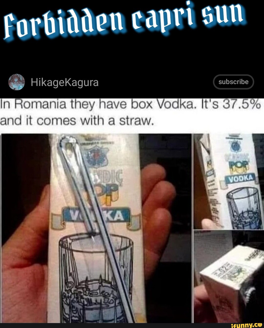 Forbidden capri sun UikageKagura subscribe In Romania they have box ...