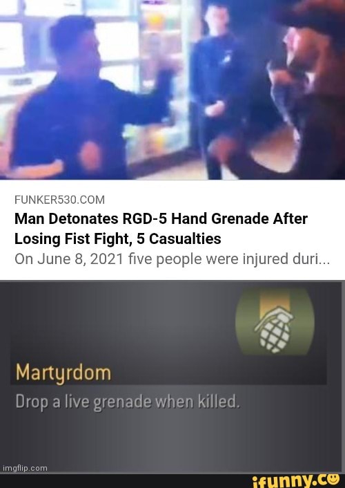 Man Detonates RGD-5 Hand Grenade After Losing Fist Fight, 5 Casualties ...