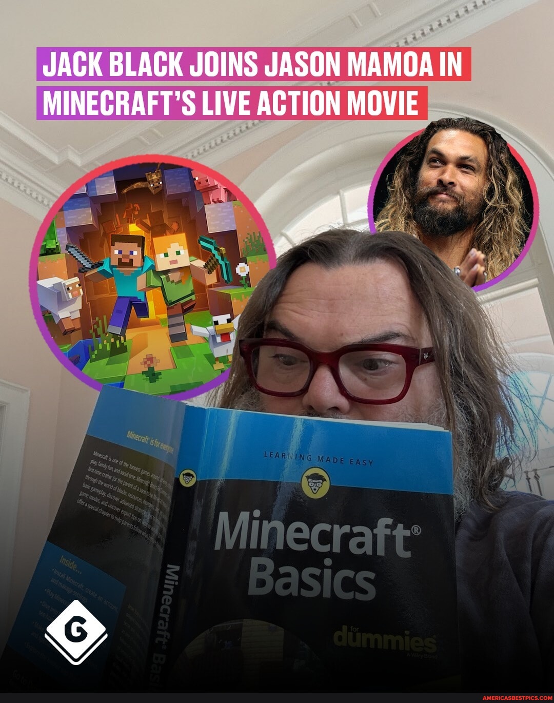 Jack Black has officially been cast as Steve in the liveaction ...