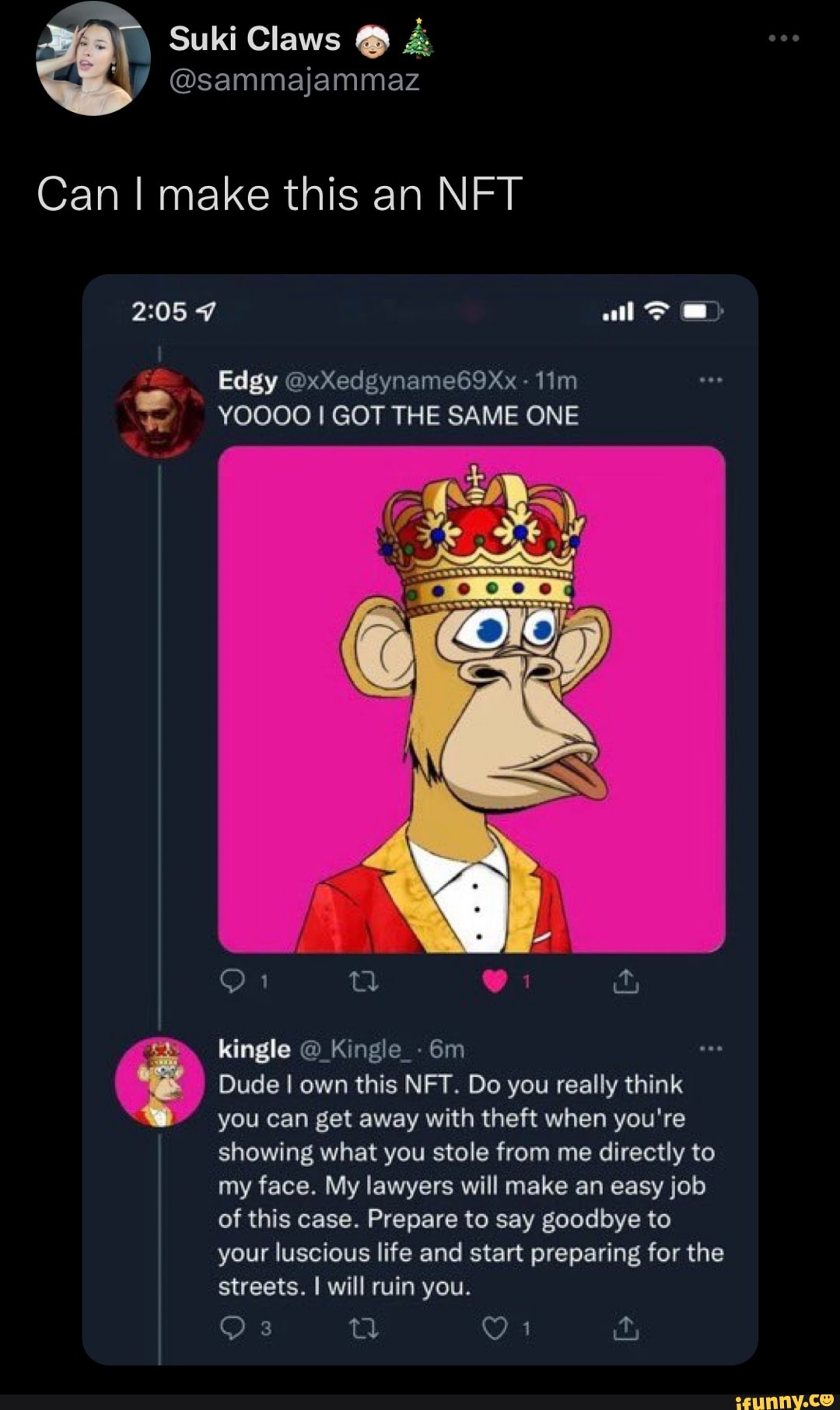 Can I make this an NFT 7 al oa Edgy @xXedgyname69Xx - YOOOO I GOT THE ...