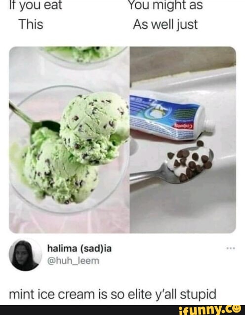 Mint Ice Cream Memes Encourage Mint Scoop Pun" Greeting Card For Sale