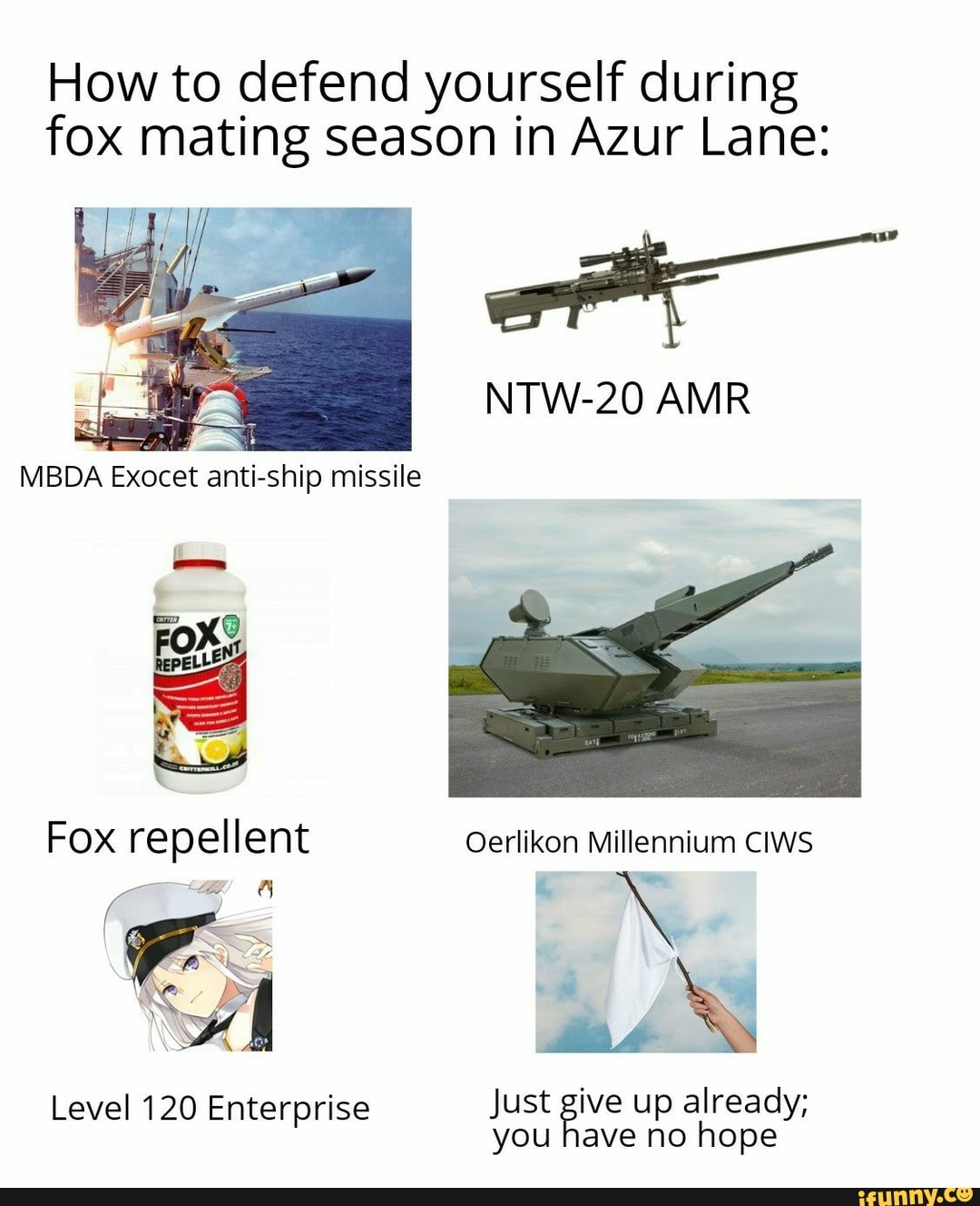 How to defend yourself during fox mating season in Azur Lane: NTW-20 ...