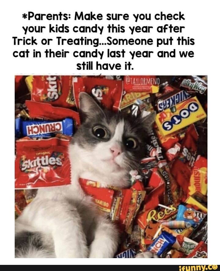 *Parents: Make sure you check your kids candy this year after T rick or ...