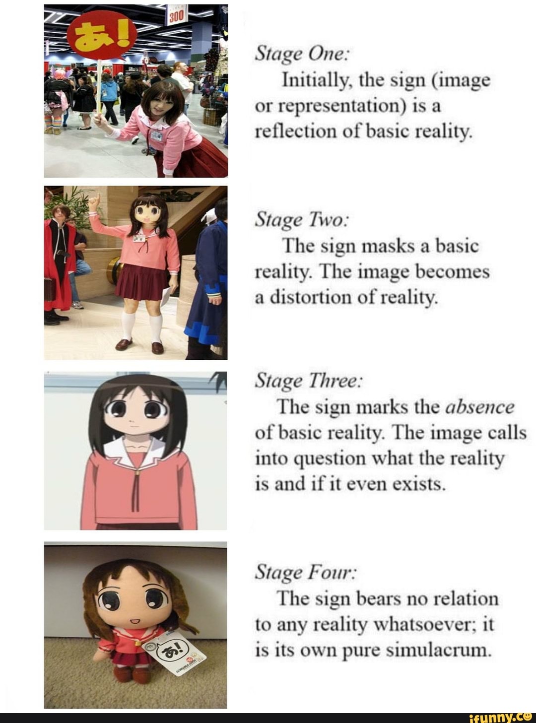 Stage One: Initially, the sign (image or representation) is a ...