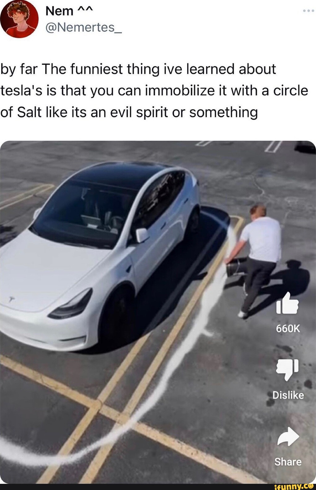 By far The funniest thing ive learned about tesla's is that you can ...