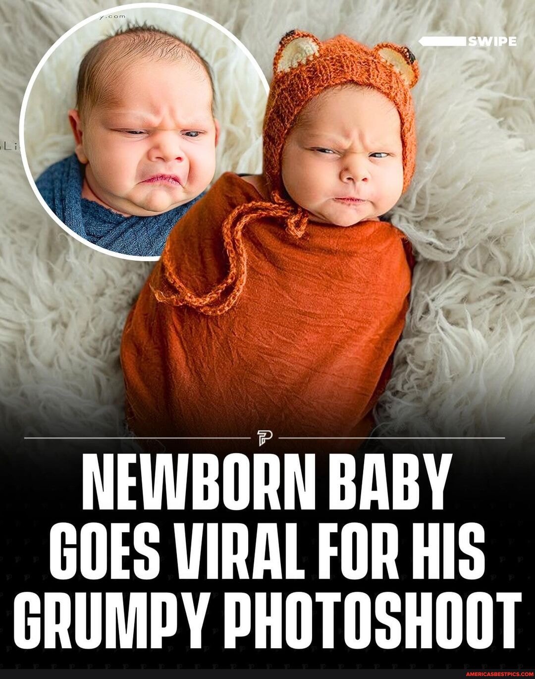 NEWBORN BABY GOES VIRAL FOR HIS GRUMPY PHOTOSHOOT - America’s best pics ...