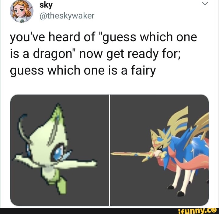 Sky @theskywaker you've heard of "guess which one is a dragon" now get ...