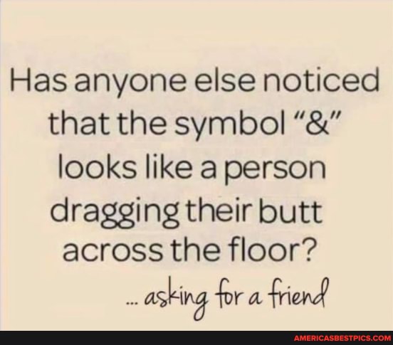 Has anyone else noticed that the symbol looks like a person dragging ...