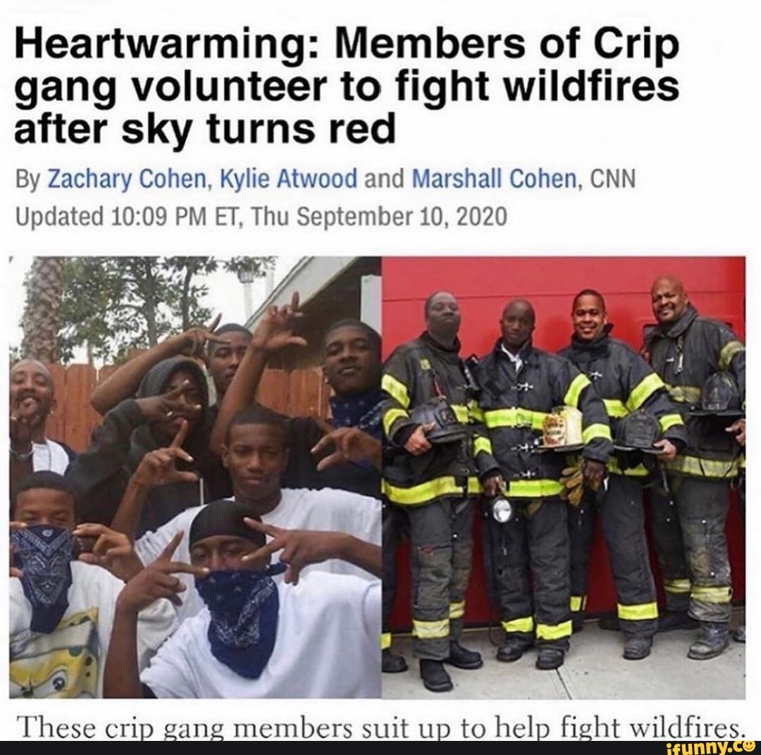 Heartwarming: Members of Crip gang volunteer to fight wildfires after ...