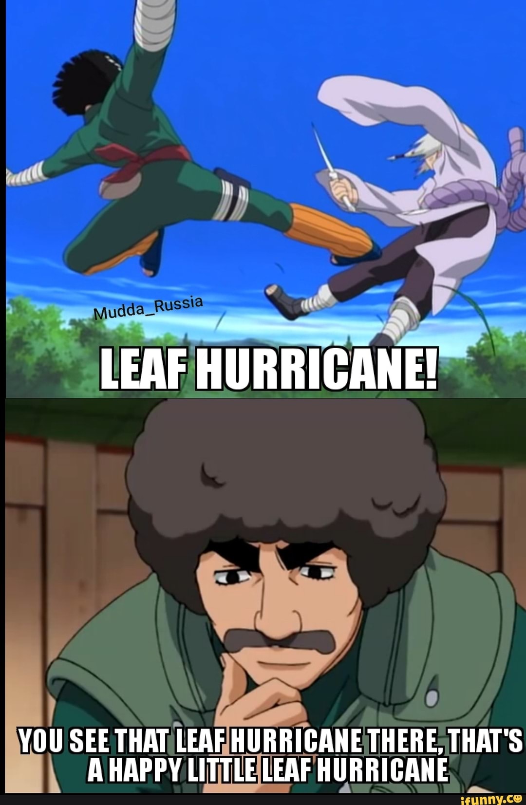 LEAF HURRICANE! YOU SEE THAT LEAF HURRICANE THERE, THAT'S A HAPPY ...