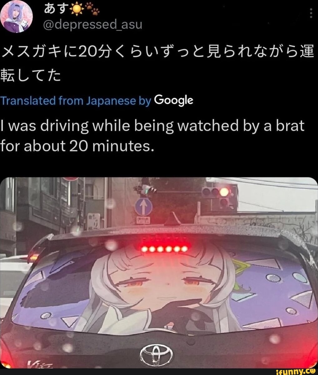 @depressec_asu Translated from Japanese by Google I was driving while ...