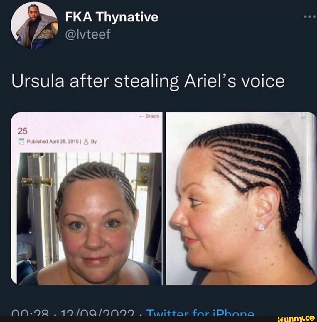 FKA Thynative Ursula after stealing Ariel's voice By tar - iFunny