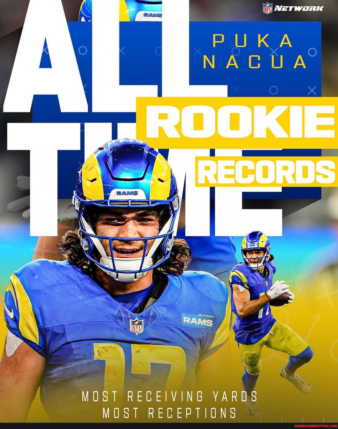 Puka the record breaker 🔥 - PU KA NAGUA MOST RECEIVING YARDS MOST ...