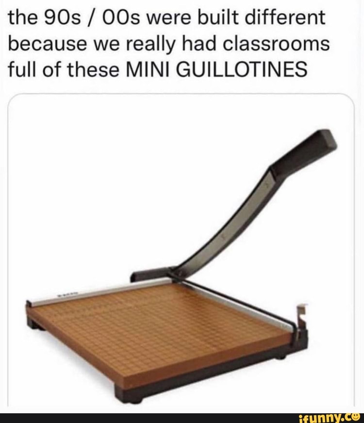 The / OOs were built different because we really had classrooms full of ...