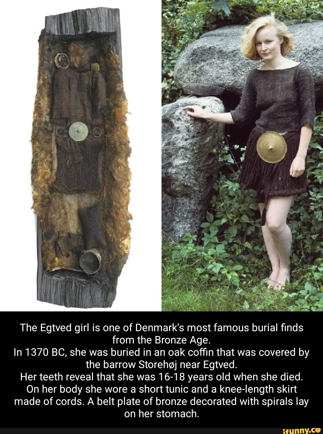 The Egtved girl is one of Denmark's most famous burial finds from the ...