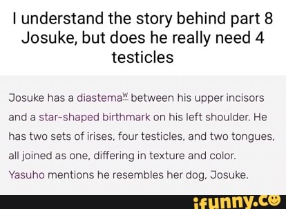 I understand the story behind part 8 Josuke, but does he really need 4 ...