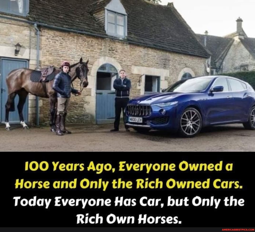 100 Years Ago, Everyone Owned a Horse and Only the Rich Owned Cars ...