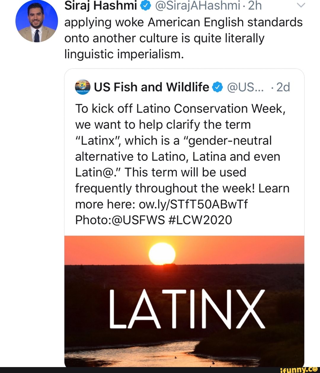 Siraj Hashmi @SirajAHashmi- 2h EX applying woke American English ...