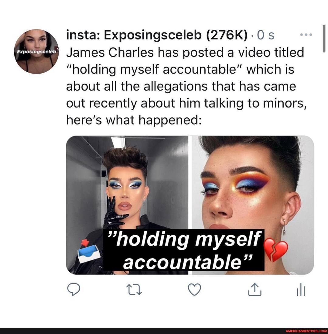 Insta: Exposingsceleb (276K) -OS James Charles has posted a video ...