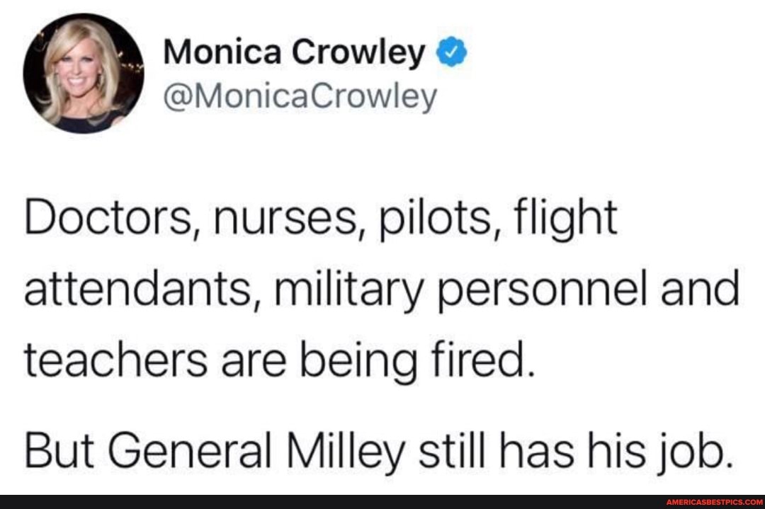Monica Crowley @ Doctors, nurses, pilots, flight attendants, military ...