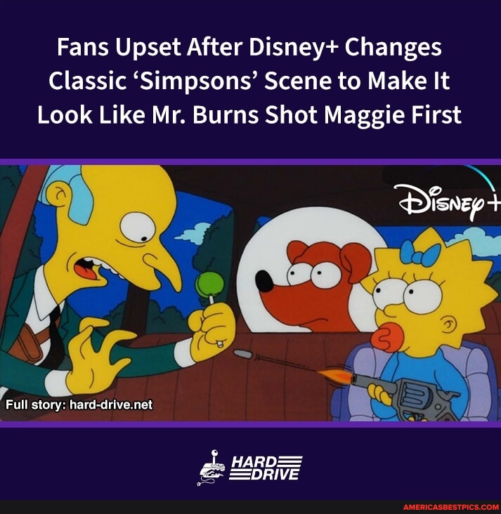 Fans Upset After Disney+ Changes Classic 'Simpsons' Scene to Make It ...