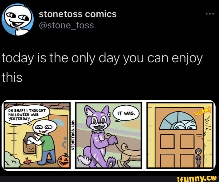 Stonetoss comics @stone_toss today is the only day you can enjoy this ...