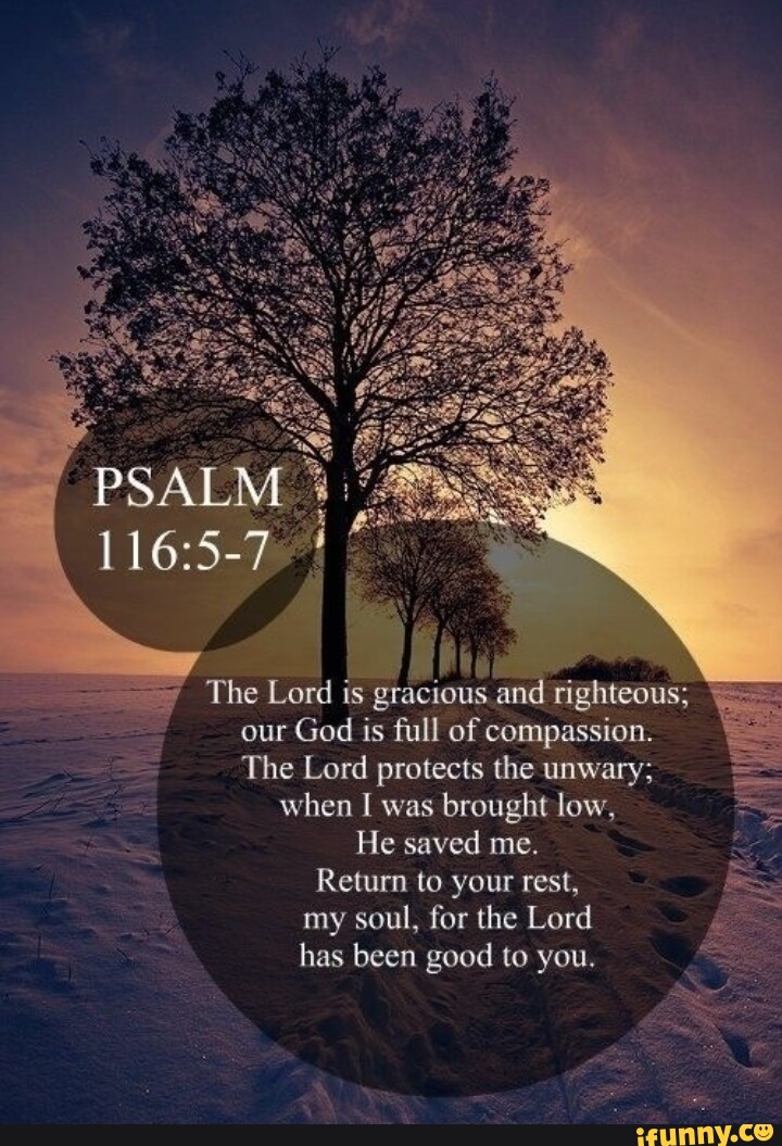 The Lord is gracious and righteous; our God is full of compassion. The ...