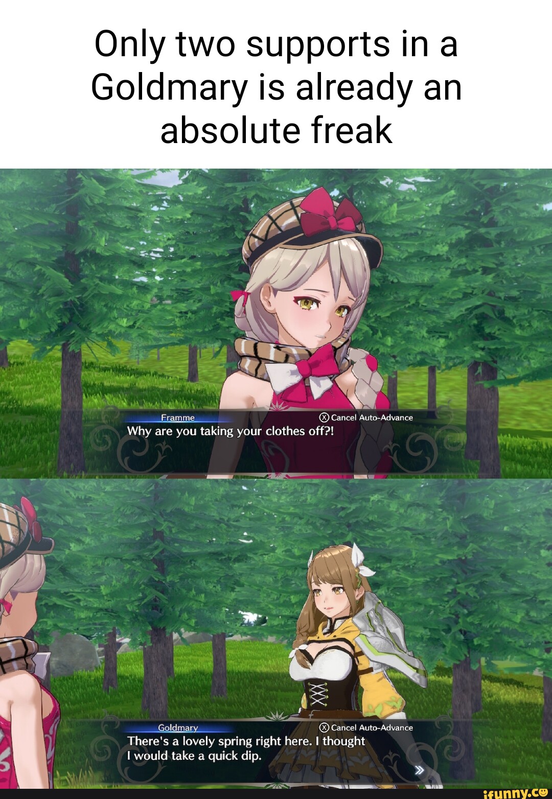 Only two supports in a Goldmary is already an absolute freak Why are ...