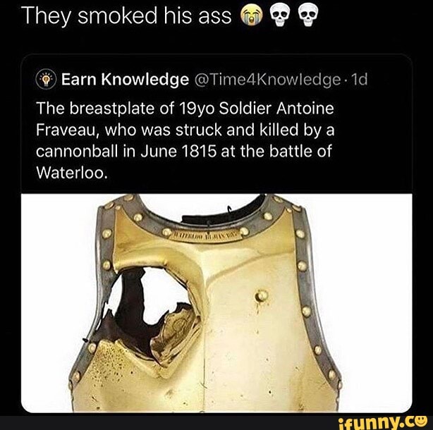 They smoked his ass @ @ Earn Knowledge @Time4Knowledge: The breastplate ...