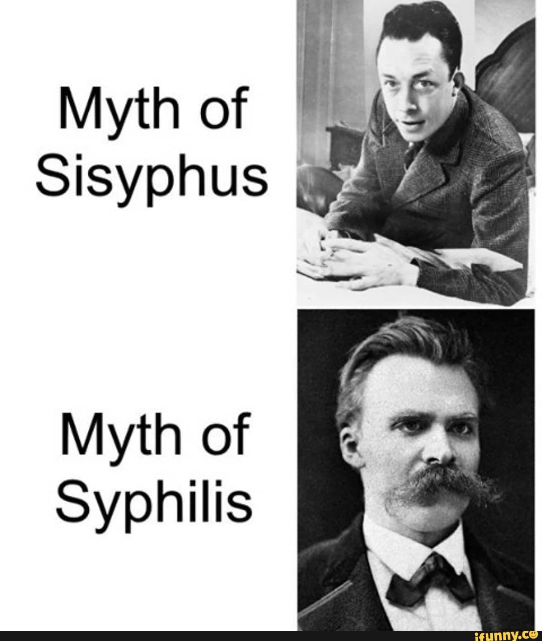 Myth of Sisyphus Myth of Syphilis - iFunny