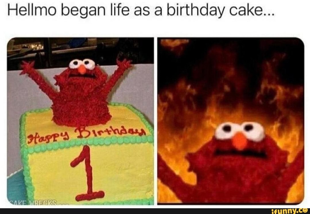 Hellmo began life as a birthday cake... CO - )