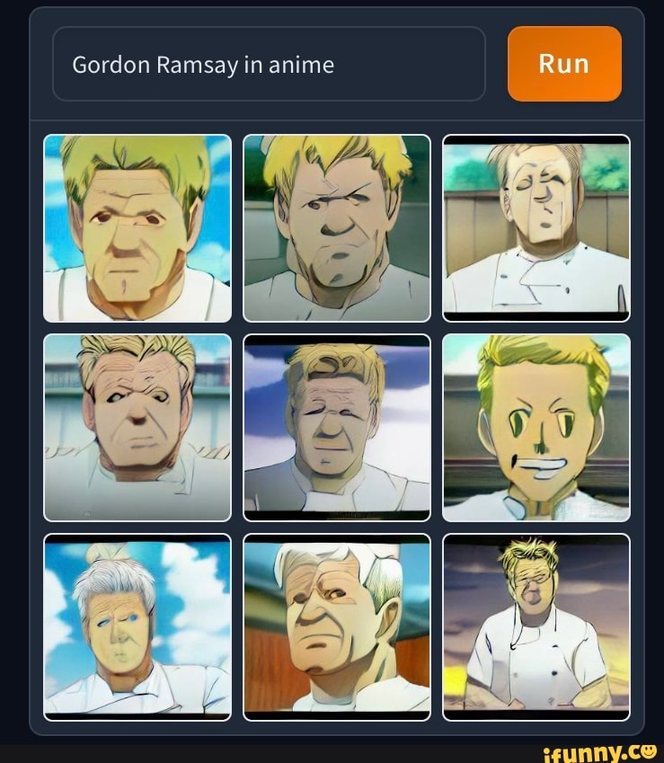 Gordon Ramsay in anime Run - iFunny