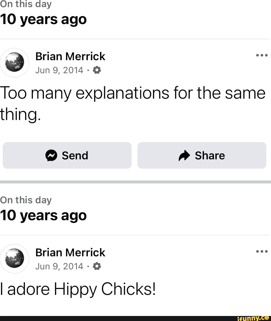 On this day 10 years ago Brian Merrick Jun 9, 2014-@ Too many ...