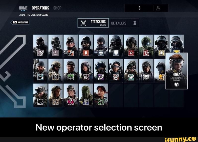 Operator selection screen New - New operator selection screen - iFunny