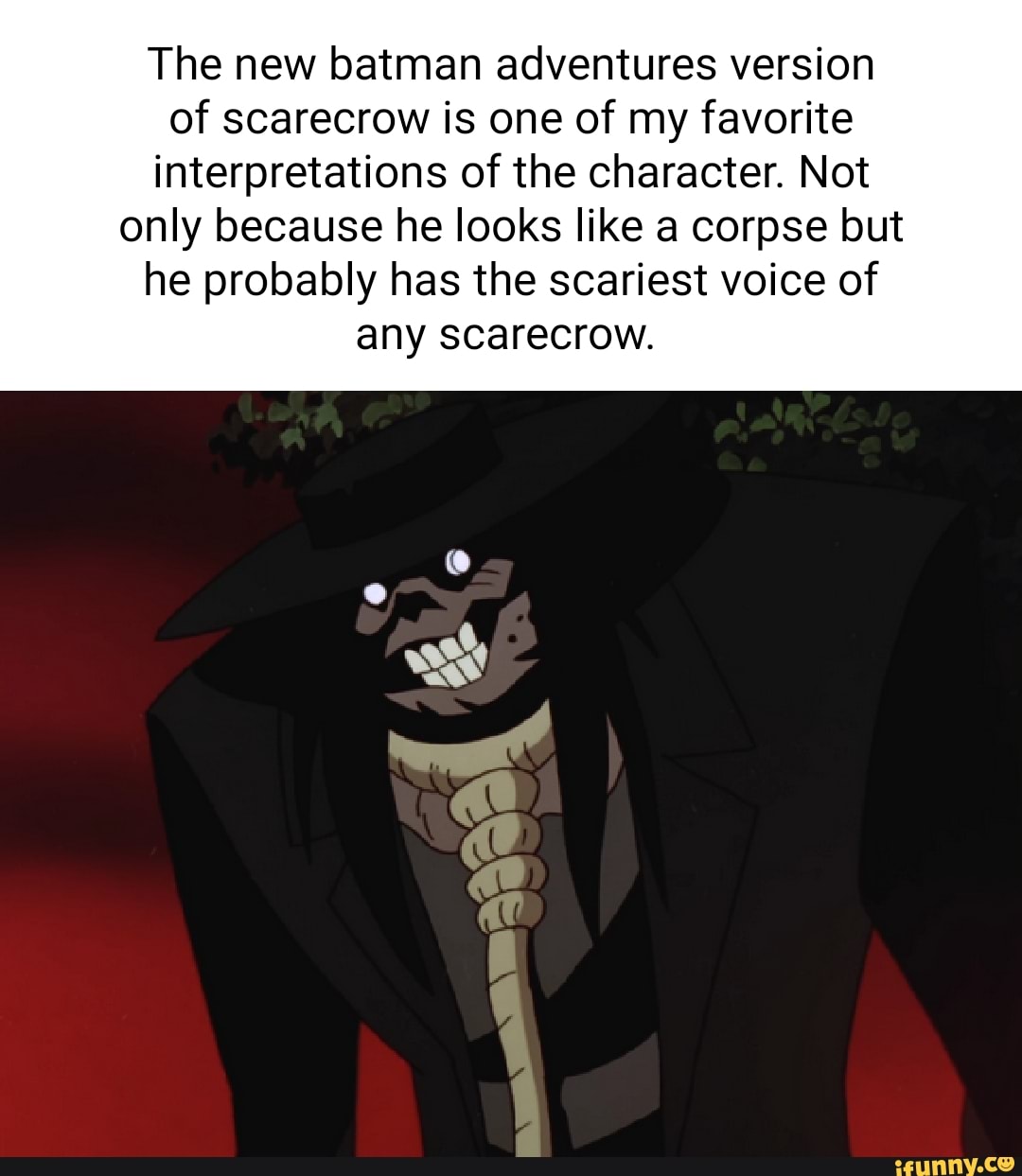 The new batman adventures version of scarecrow is one of my favorite ...