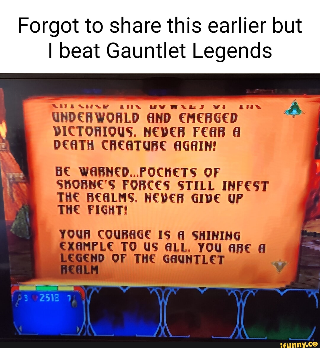 Gauntlet memes. Best Collection of funny Gauntlet pictures on iFunny