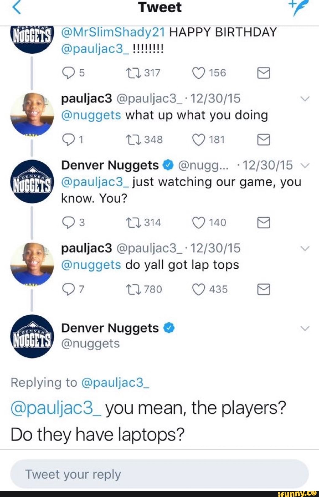 Tweet @MrSlimShady21 HAPPY BIRTHDAY 156 Os pauljac3 @pauljac3 ...