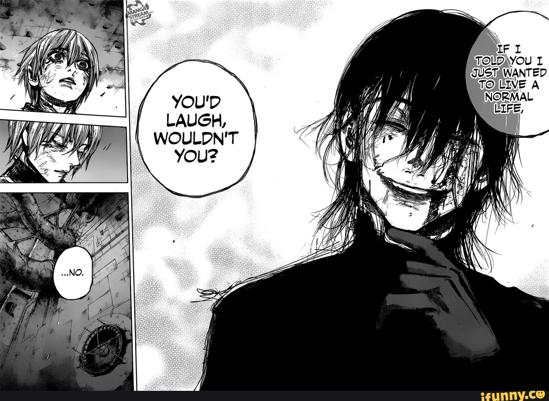 Nimura Furuta manga panel "you'd laugh, wouldn't you" - LAUGH, WOULDN'T ...