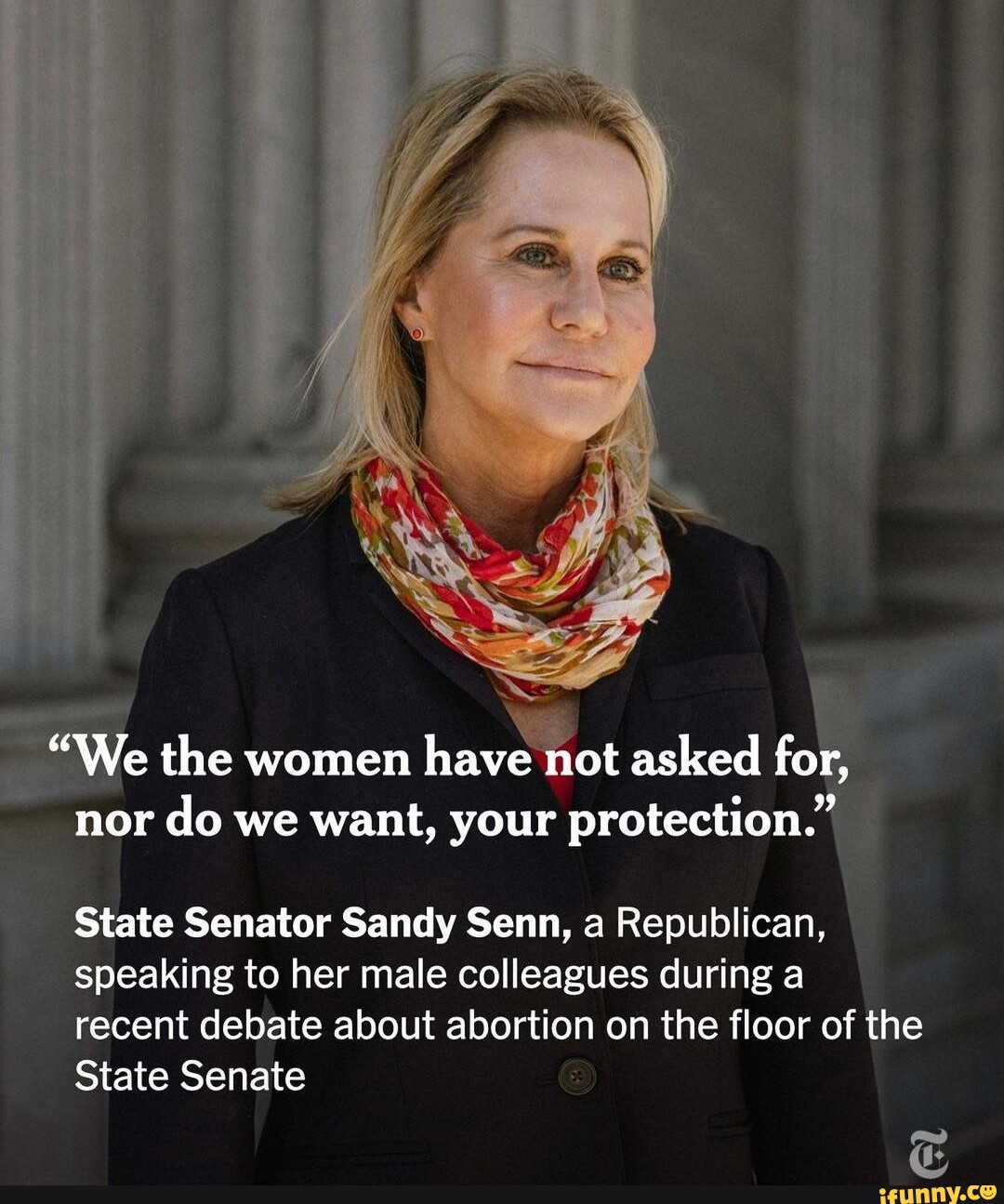 "We the women have hot asked for, nor do we want, your protection ...