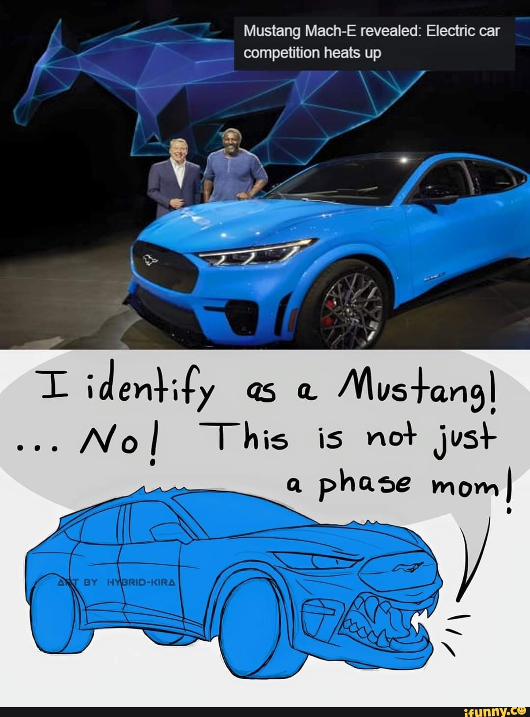 Mustang Mach-E revealed: Electric car - iFunny