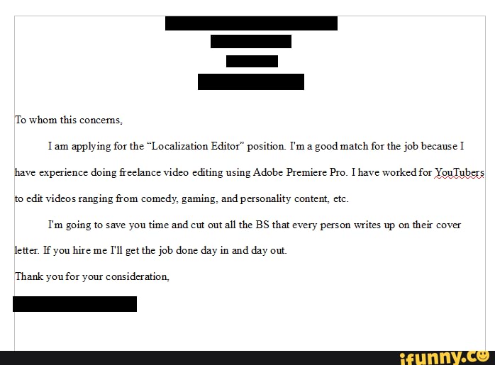 Cover_letter memes. Best Collection of funny Cover_letter pictures on ...