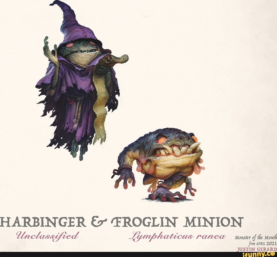 HARBINGER & FROGLIN MINION Unclassified rarvea monster of the month Cc ...